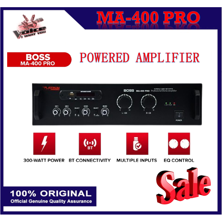 Boss MA-400 Pro Amplifier is perfect for your karaoke and acoustic ...