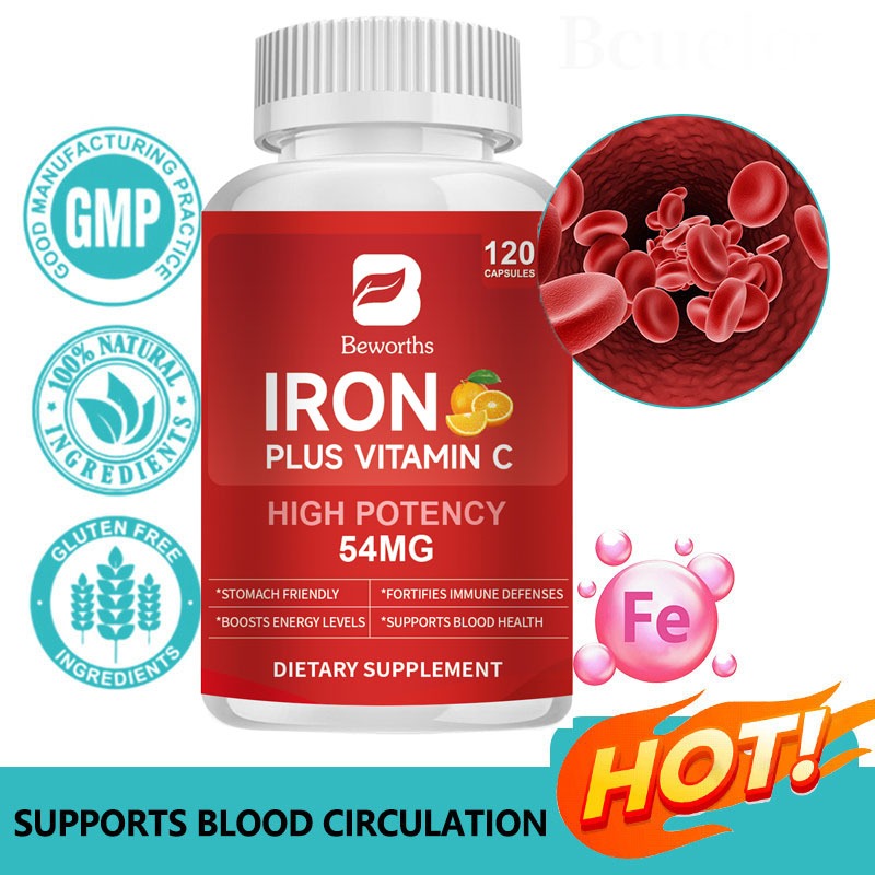 Iron calcium Capsules red date supplement with vitamin c,vitamin a ...
