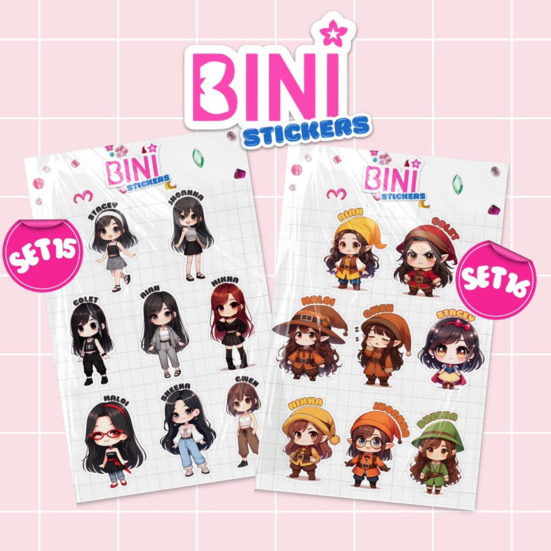 BINI Sticker Buy1 Get1 SET | Shopee Philippines