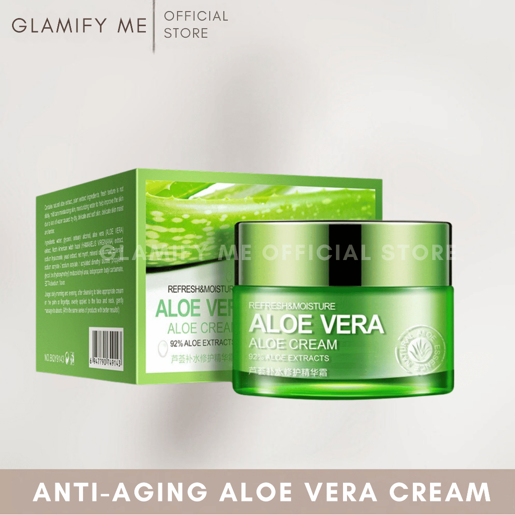 Original Bioaqua Aloe Vera Cream - Face Moisturizer for Day and Night, Facial Whitening Cream ...