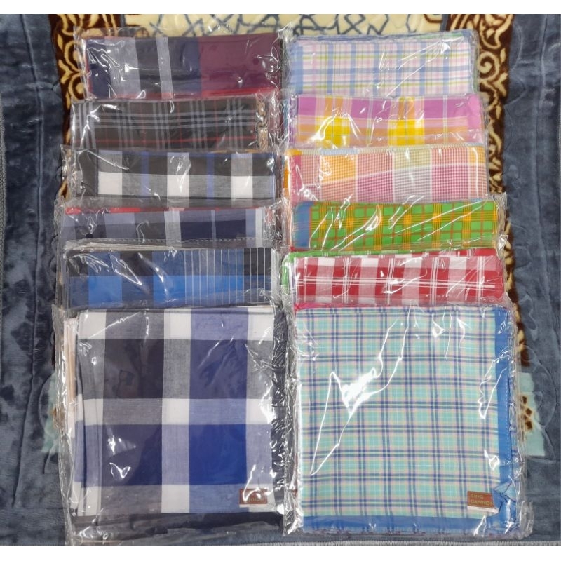 6 Or 12 Pieces Handkerchief for Men and Women | Shopee Philippines