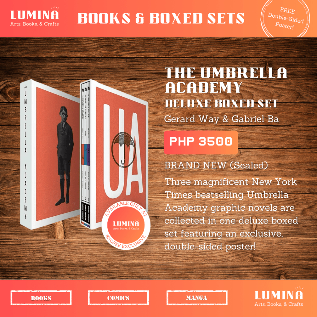 THE UMBRELLA ACADEMY Deluxe Boxed Set of 3 BOOKS Gerard Way Gabriel Ba ...