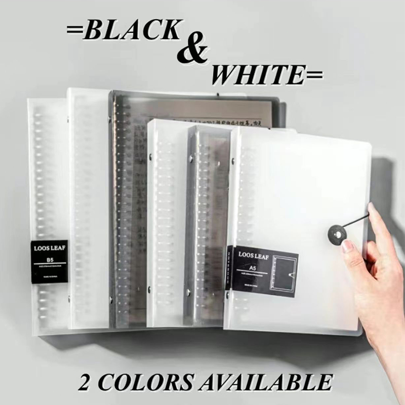 A5/B5 Binder Notebook Refillable Refill Binder Notebook School Supplies ...
