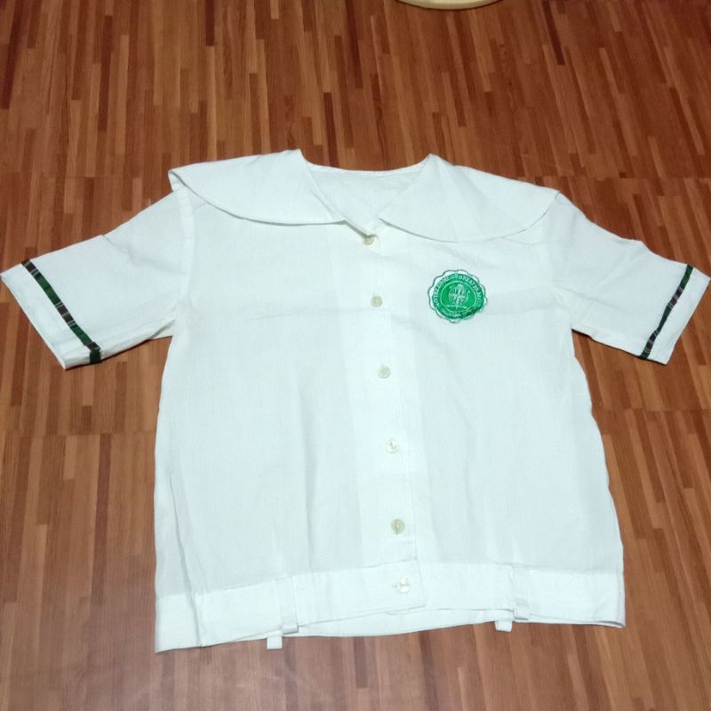 NOTRE DAME (SIZE S) FEMALE HIGHSCHOOL UNIFORM (TOP ONLY) | Shopee ...
