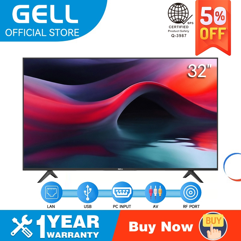GELL 32 Inch Smart TV Flat Screen TV 32 Inch | Shopee Philippines