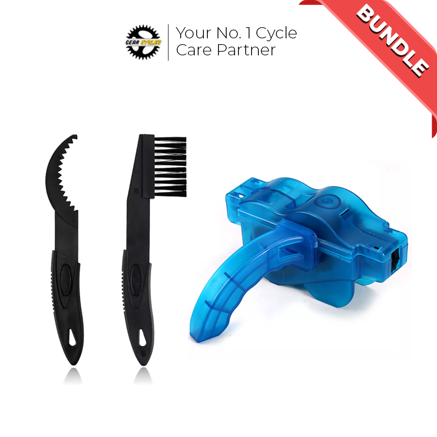 (BUNDLE) Bicycle Cleaning Brush Chain Cleaner Tool Mountain Road Bike ...