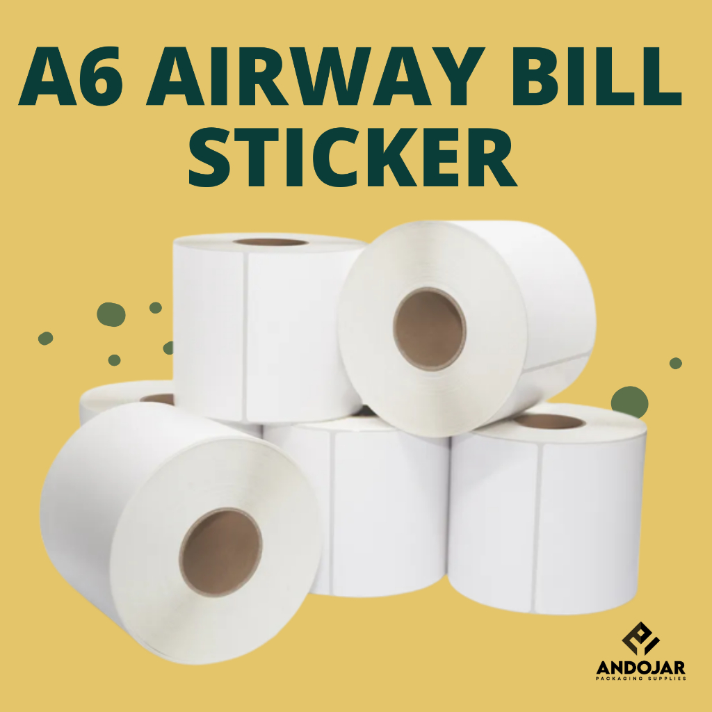 A6 Waybill Thermal Sticker Roll 300s 500s | Shopee Philippines