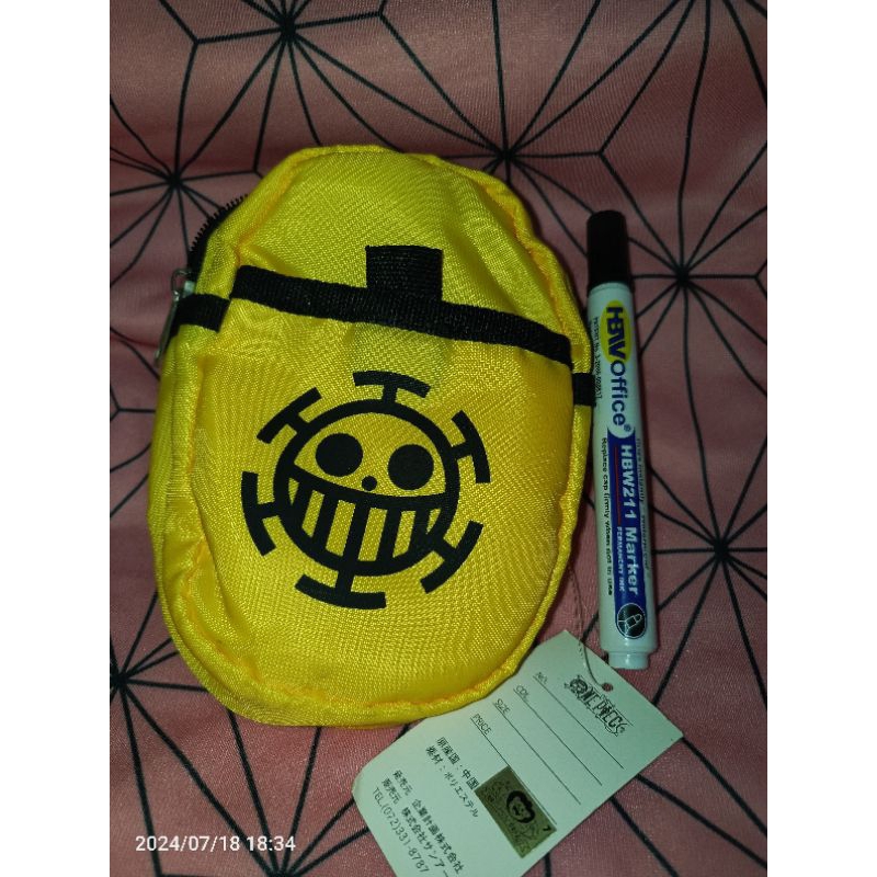 one piece small pouch bag Trafalgar law logo with tag | Shopee Philippines