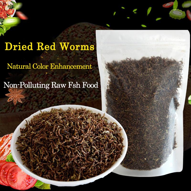 20g Dried bloodworms Frozen blood worm Fish Food for Guppies Bettas ...
