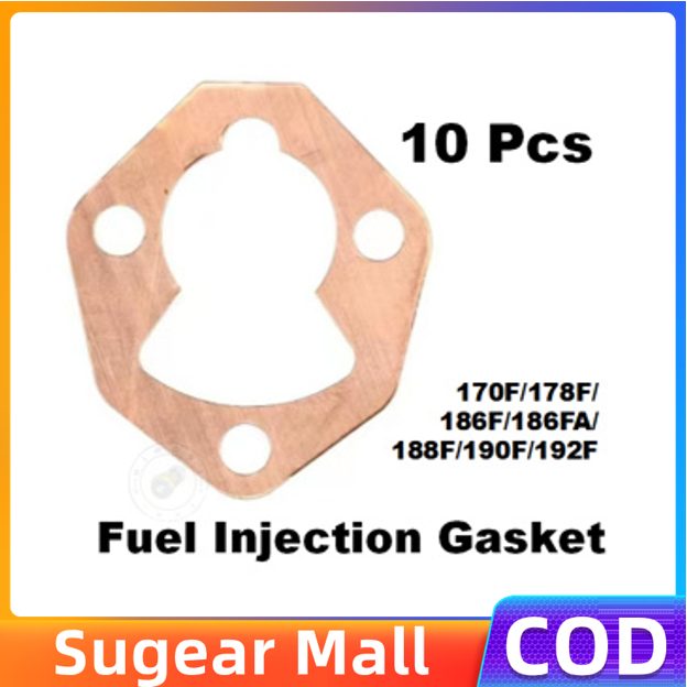 10 Pcs Fuel Injection Gasket 170F 178F 186F 186FA 188F 190F 192F ...