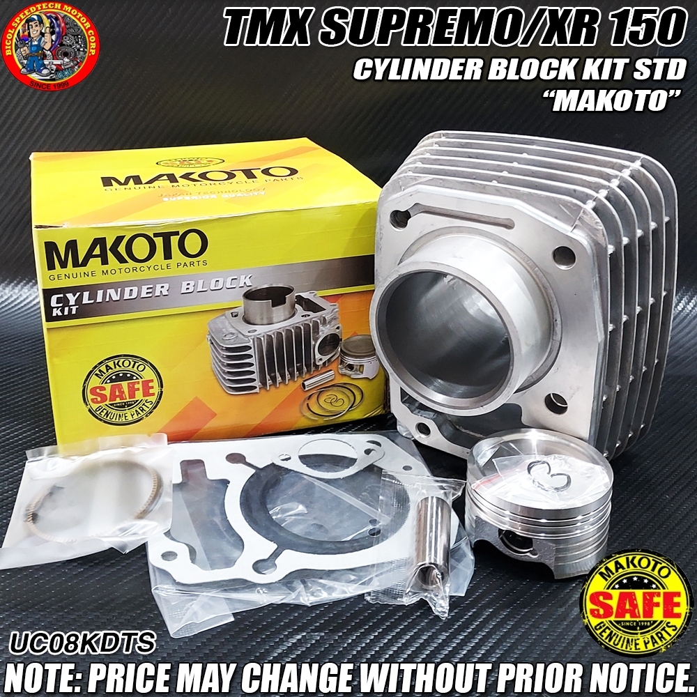 TMX SUPREMO 150/XR 150 CYLINDER BLOCK KIT STD "MAKOTO" (UC08KDTS ...