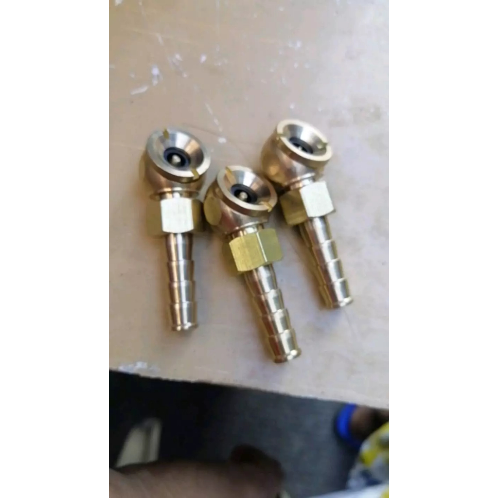 BA-1001 Air Chuck Tire Inflator Closed End Hose Barb Fittings | Shopee ...