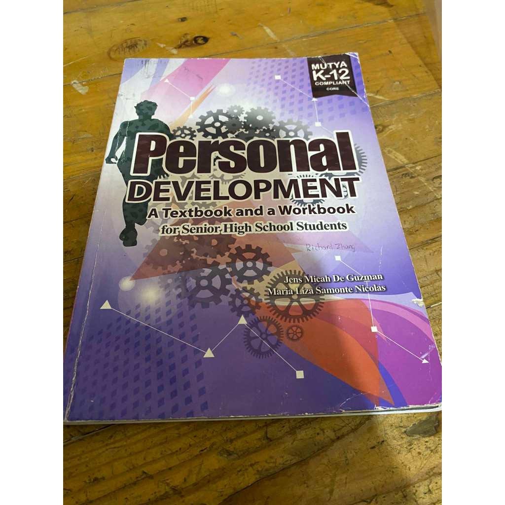 Personal Development A Textbook and a Workbook for Senior High School ...