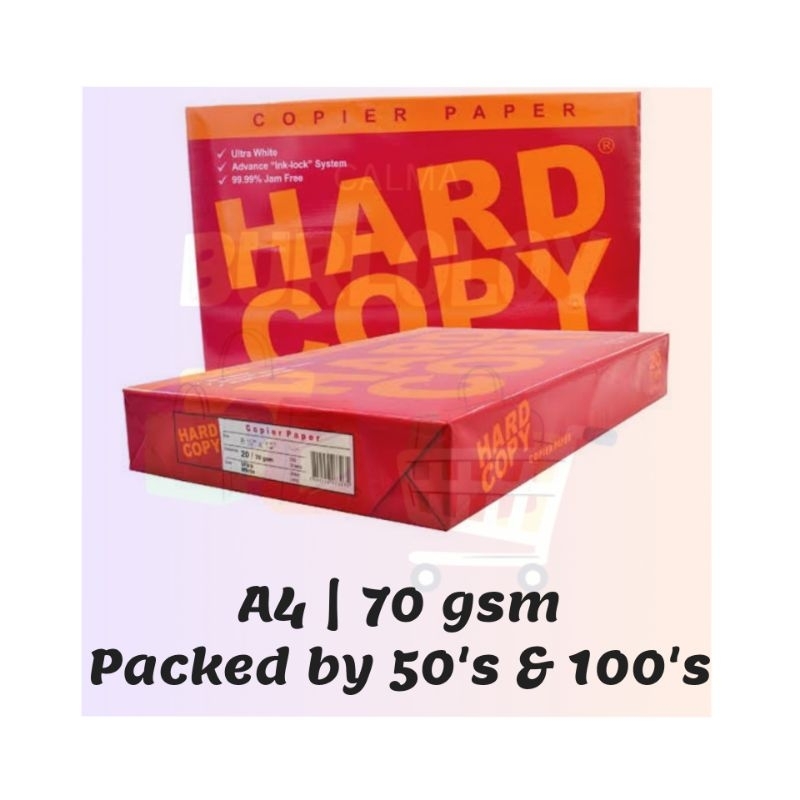 HARD COPY BOND PAPER 70 GSM 50 SHEETS AND 100 SHEETS PER PACK | Shopee ...