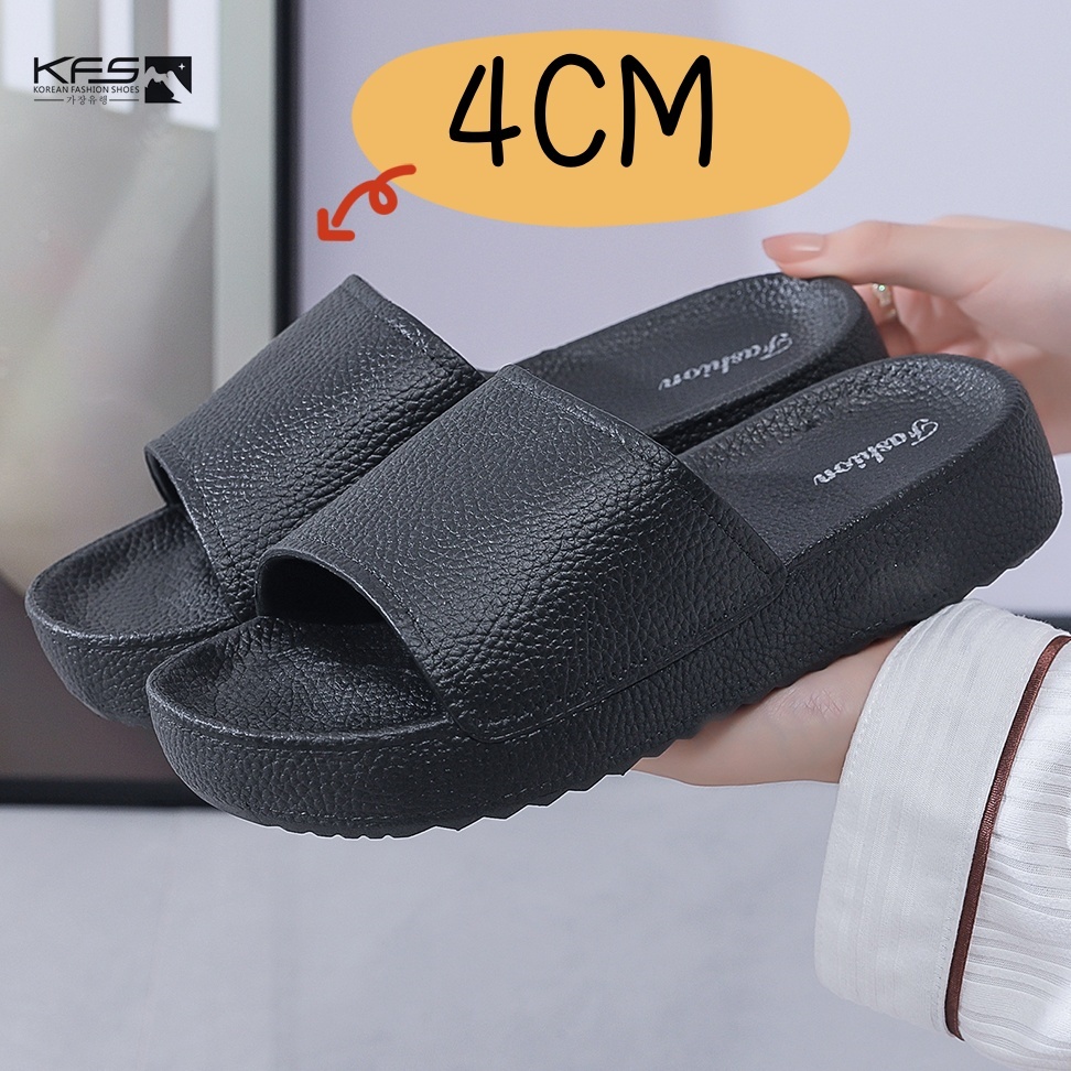 Korean Slippers For Women Trendy Two Strap EVA Unisex Slippers【add 1 ...