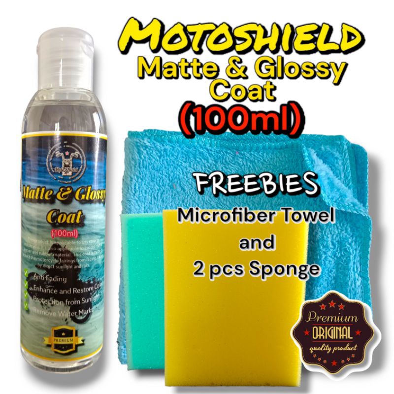 MOTOSHIELD(100ML) Matte and Glossy Coat The ORIGINAL ARMOR WAX | Shopee ...