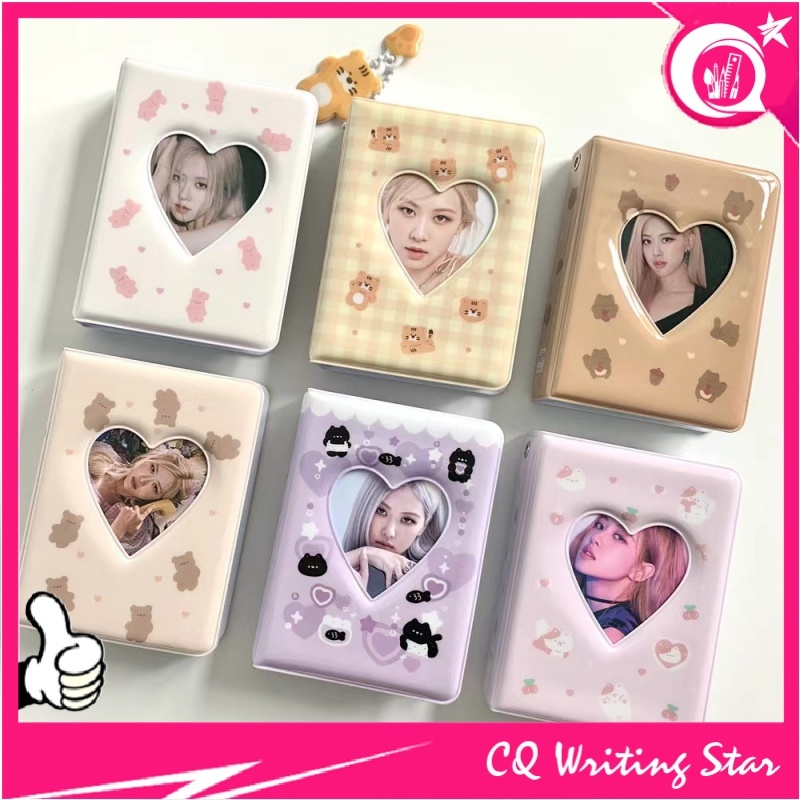 CQ 3 Inch Mini Retro Envelope Photo Album PVC 40 Pockets Photocard ...