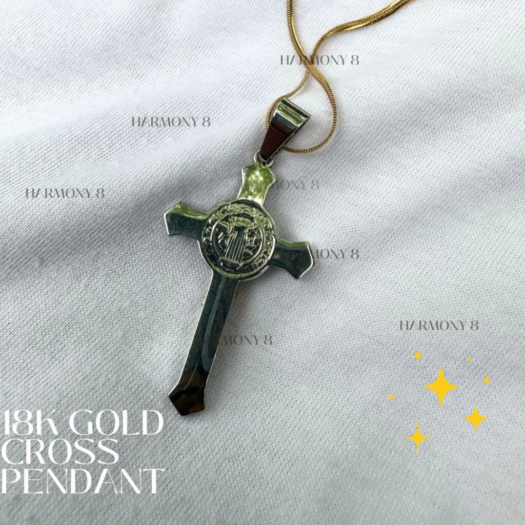 Pawnable 18K Gold Cross Pendant | Shopee Philippines
