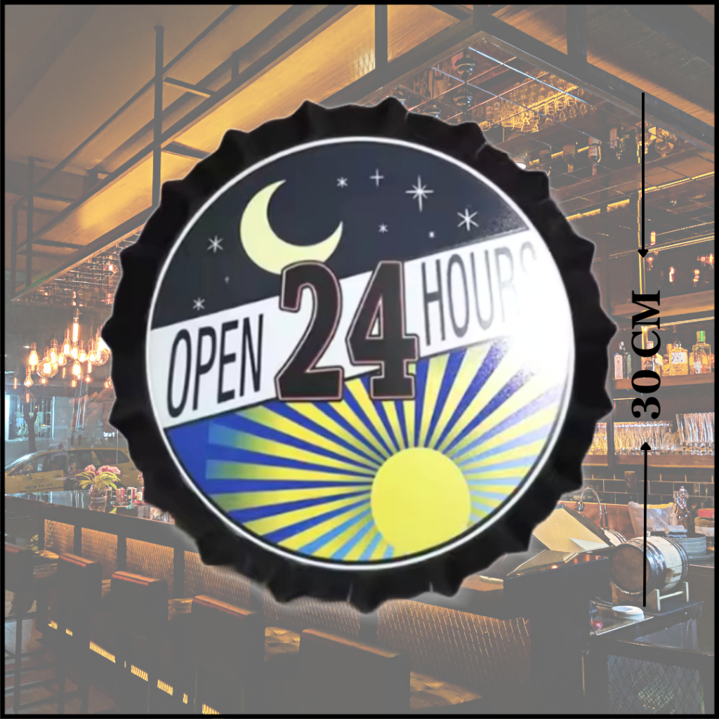 Decorative Metal Bottle Cap Signage and Vintage Wall Plaque (30cm ...