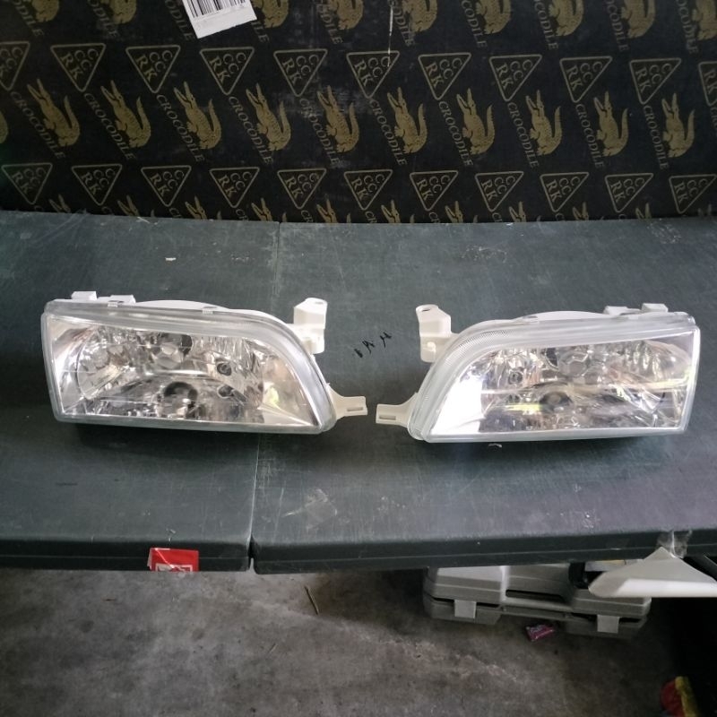 headlight Toyota corolla big body 1993-1997 Ae100 glass type set left ...