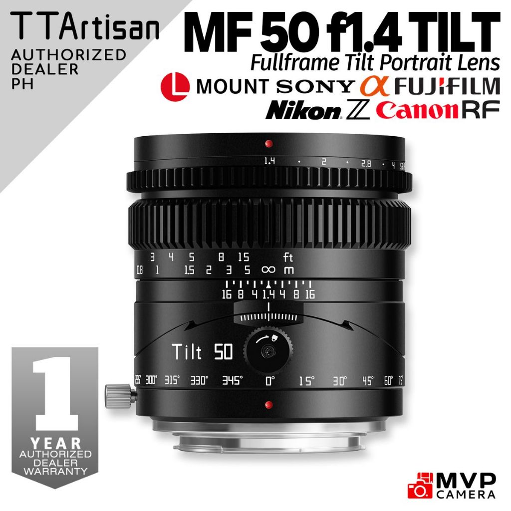 [OFFICIAL PH] TTARTISAN 50mm f1.4 Tilt Focus Full Frame Portrait Lens ...