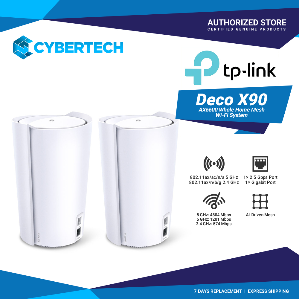 TP-Link Deco X90 2-Pack AX6600 Whole Home Mesh Wi-Fi System | Shopee ...