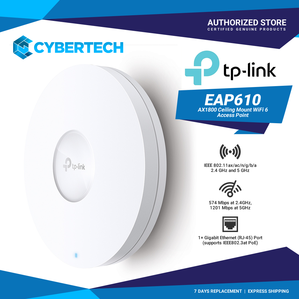 TP-Link EAP610 AX1800 Ceiling Mount WiFi 6 Access Point | Shopee ...