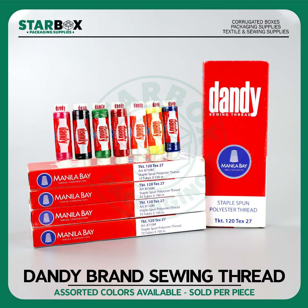 STARBOX Dandy Brand Tkt-120 Staple Spun Polyester Sewing Thread ...