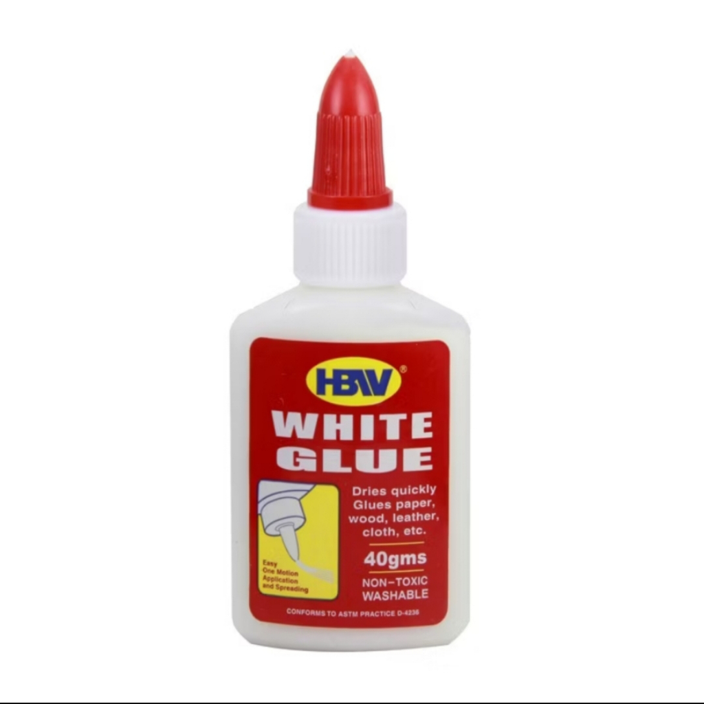 ( 1 PC ) WHITE GLUE FOR SCHOOL & OFFICE EQUIPMENT 40 grams / 100 grams ...
