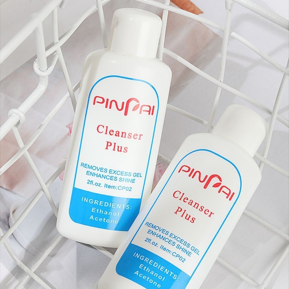 Pinpai Cleanser Plus 60ml Nail Art Enhance Shine Cleaner Liquid Polygel ...