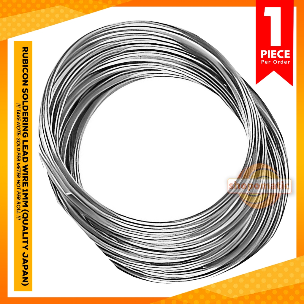 ⭐ 1-METER RUBICON SOLDERING LEAD WIRE 1mm (QUALITY JAPAN) ⭐ | Shopee ...