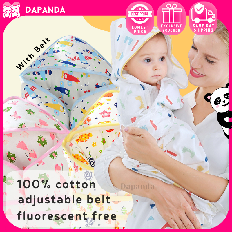 DAPANDA Infant Baby Newborn Swaddle Receiving Blanket Cute Boys Girls Swaddling Wraps | Shopee ...