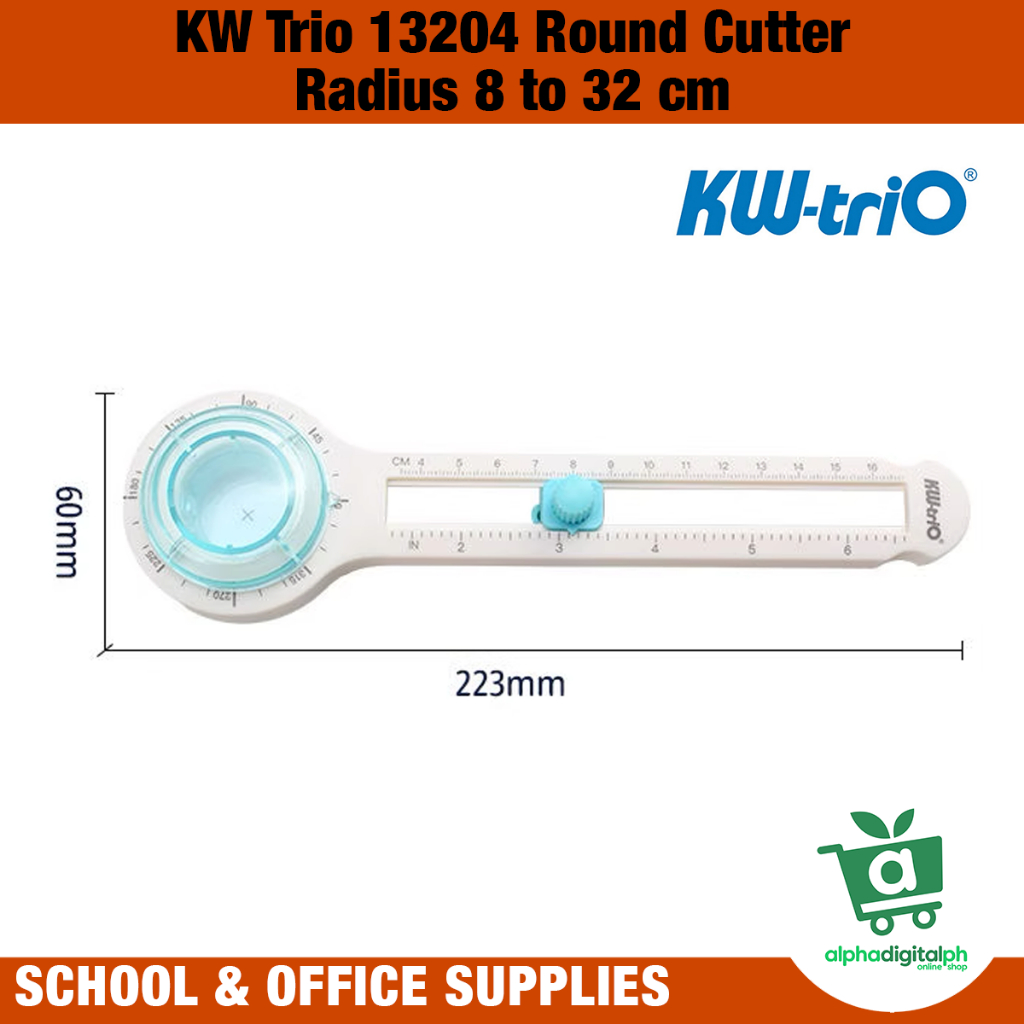 KW-Trio 13204 Round Cutting DIY Compass Circle Cutter 360 Adjustable ...