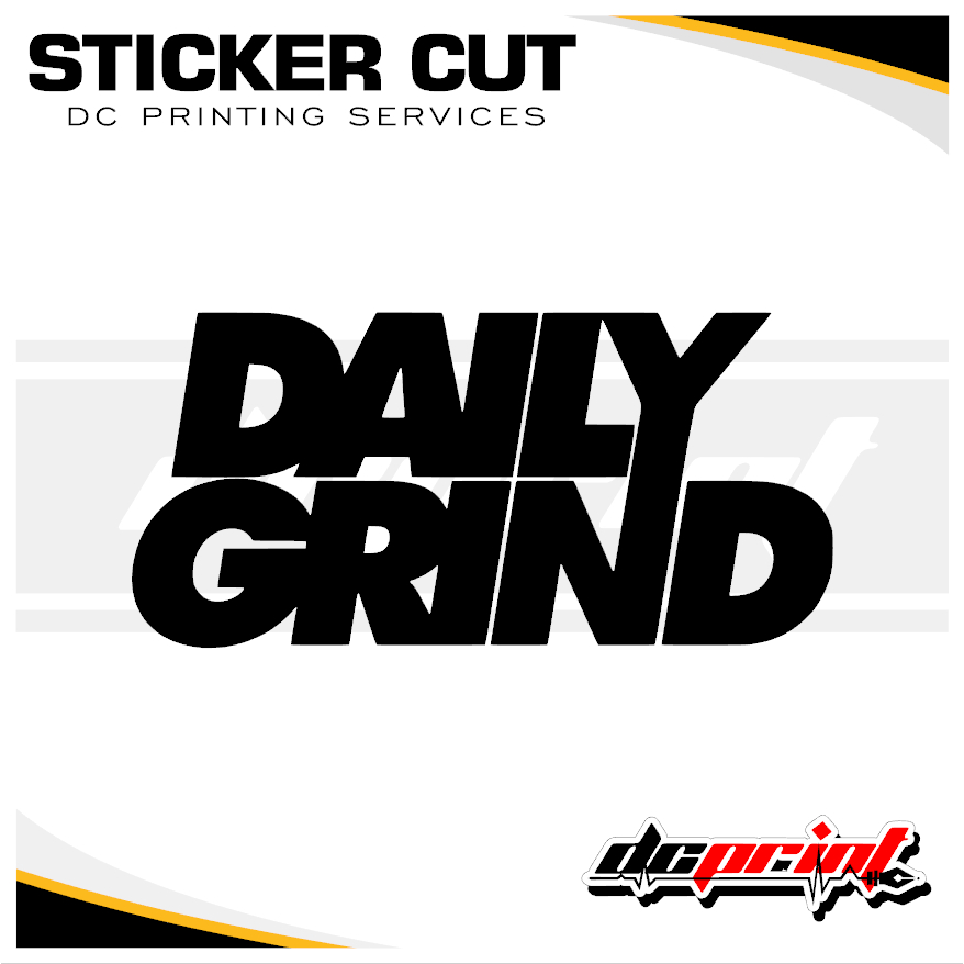 STICKER CUT DAILY GRIND | Shopee Philippines