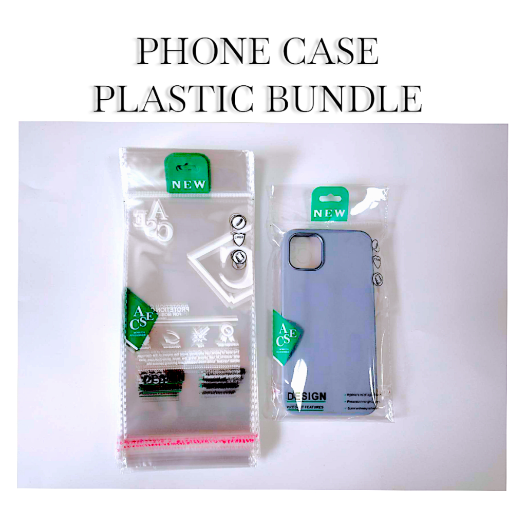 CLEAR PLASTIC PHONE CASE HOLDER WRAPPER COD TRANSPARENT W TAPE SEAL 100 ...