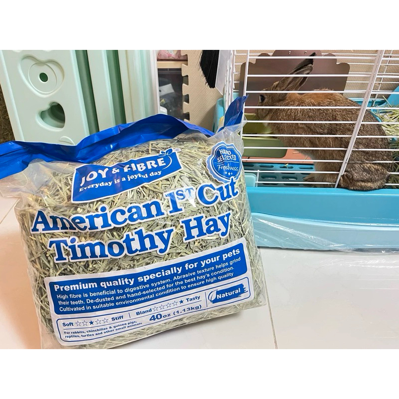 JOY & FIBRE® American 1st Cut Timothy Hay 1.1 Kg (Maximum Order of 2 ...