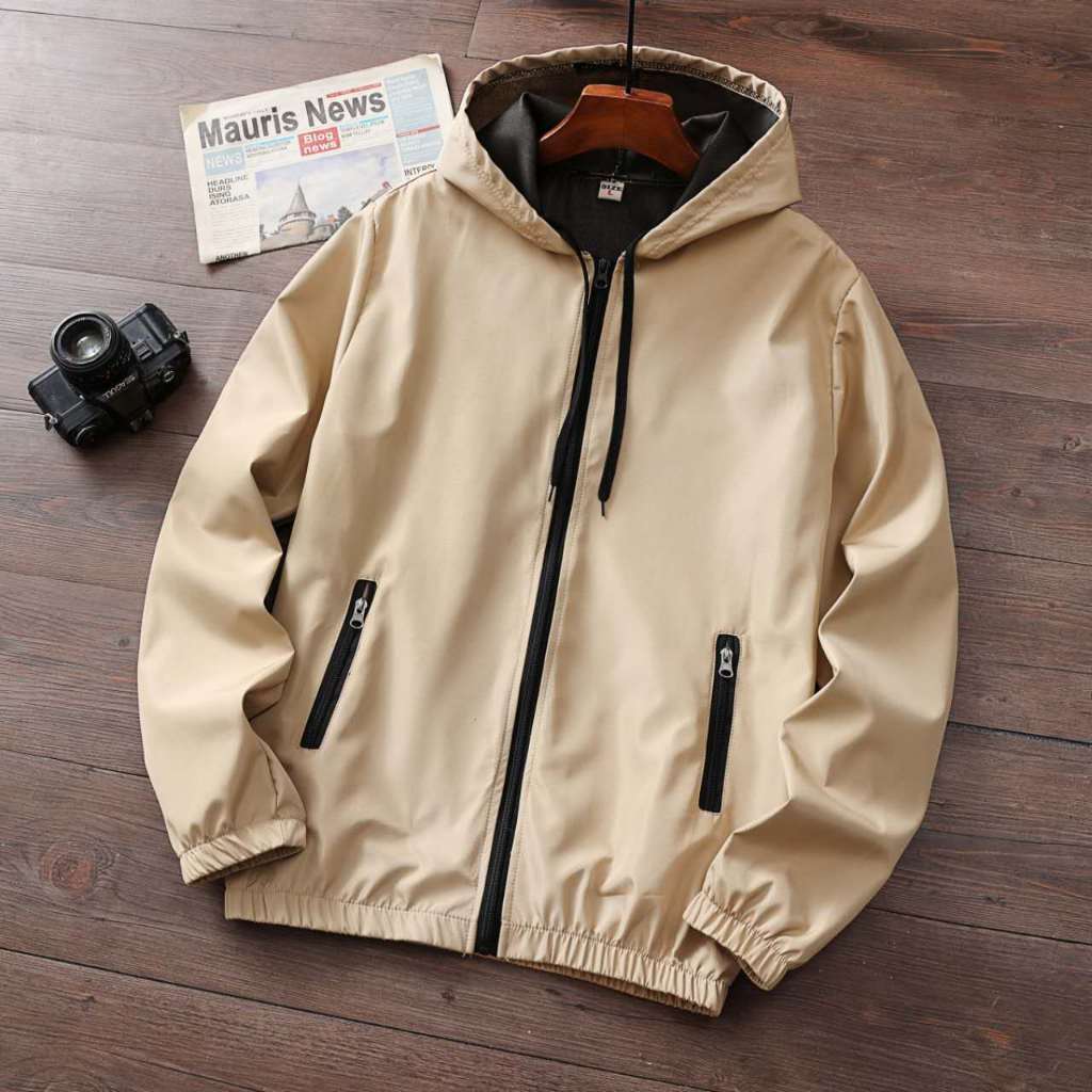 New Fashion Jacket with hoodies zipper Casual Motorcycle Bomber Jacket ...