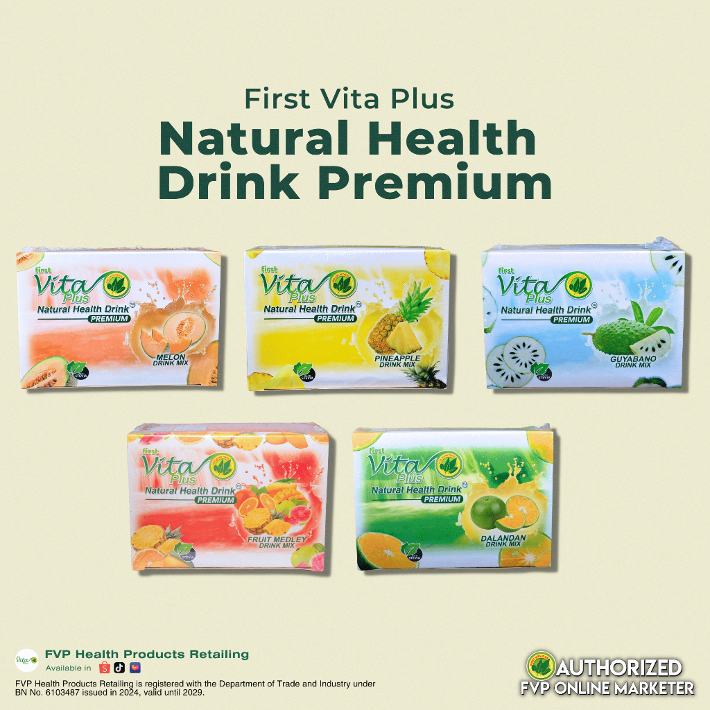First Vita Plus Natural Health Drink Premium Dalandan Guyabano Pineapple Melon Fruit Medley ...
