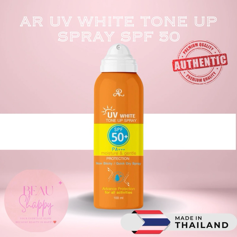 AR UV WHITE TONE UP SPRAY SUNBLOCK FACE & BODY SPF50 PA+++ 100ml ...