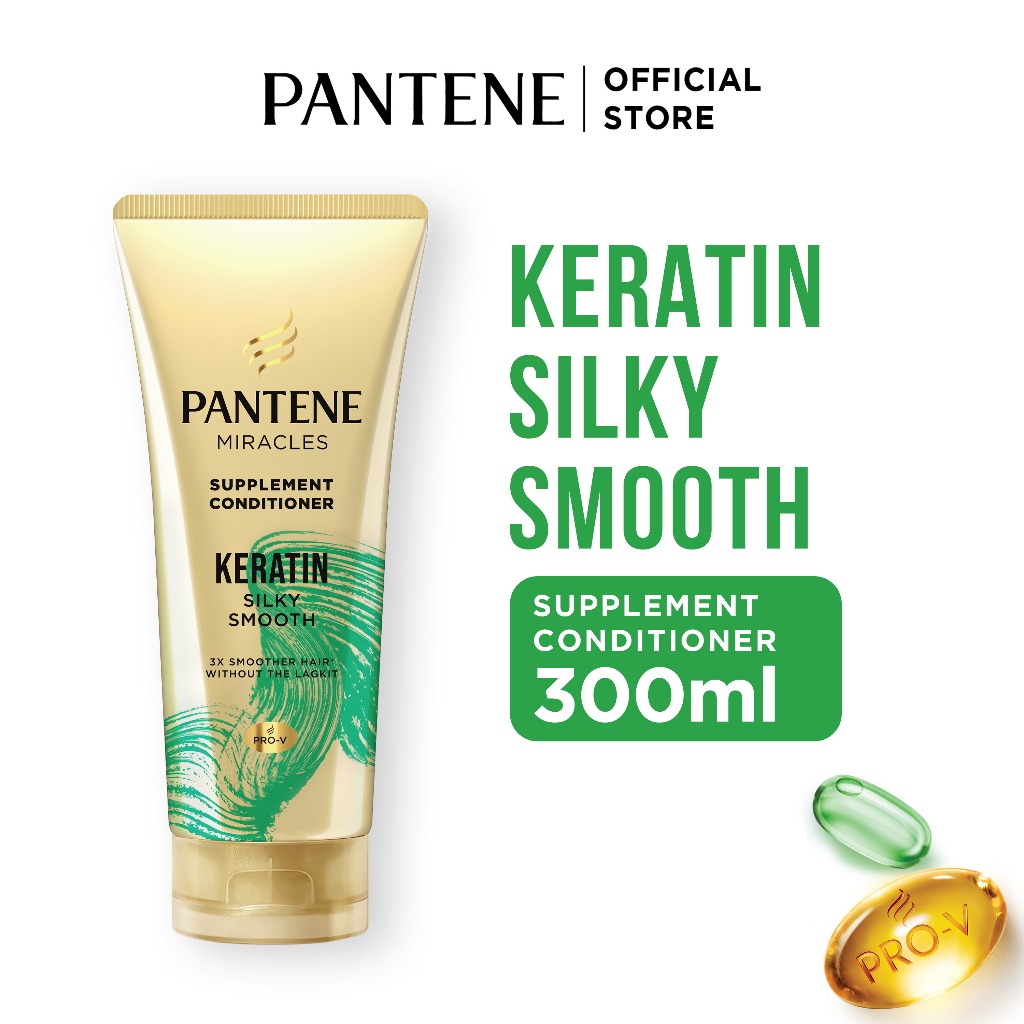Pantene Miracles Supplement Conditioner Keratin Silky Smooth Hair care ...
