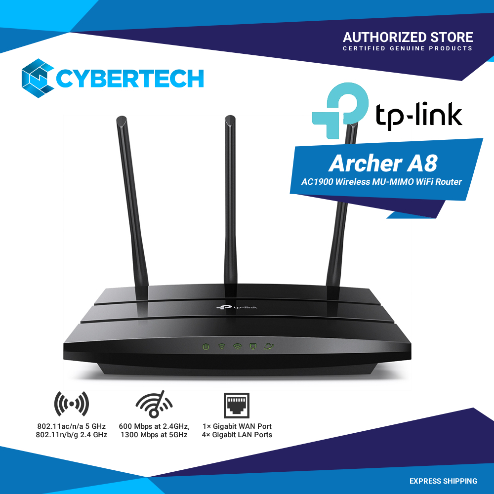 TP-Link Archer A8 AC1900 Wireless MU-MIMO Wi-Fi Router | Shopee Philippines