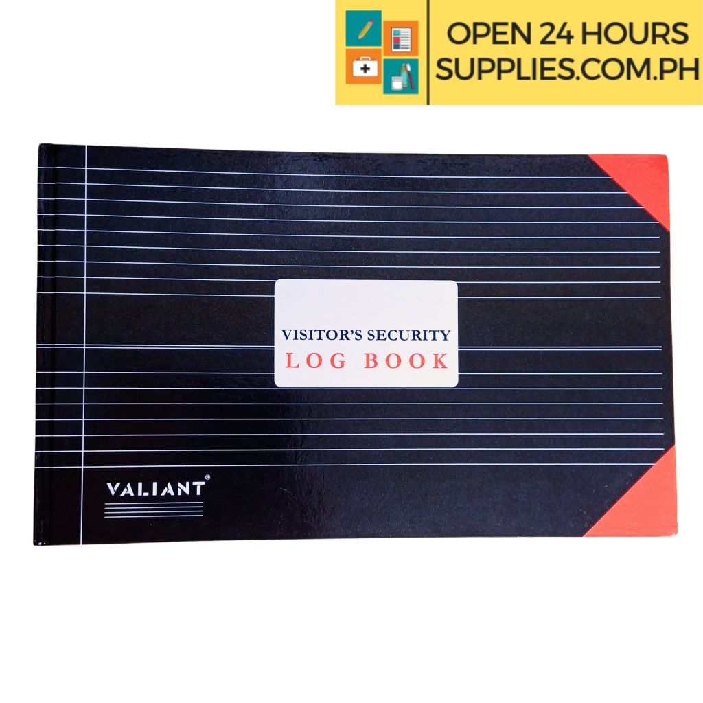 Visitor's Security Logbook (Valiant) 300 pages | Shopee Philippines