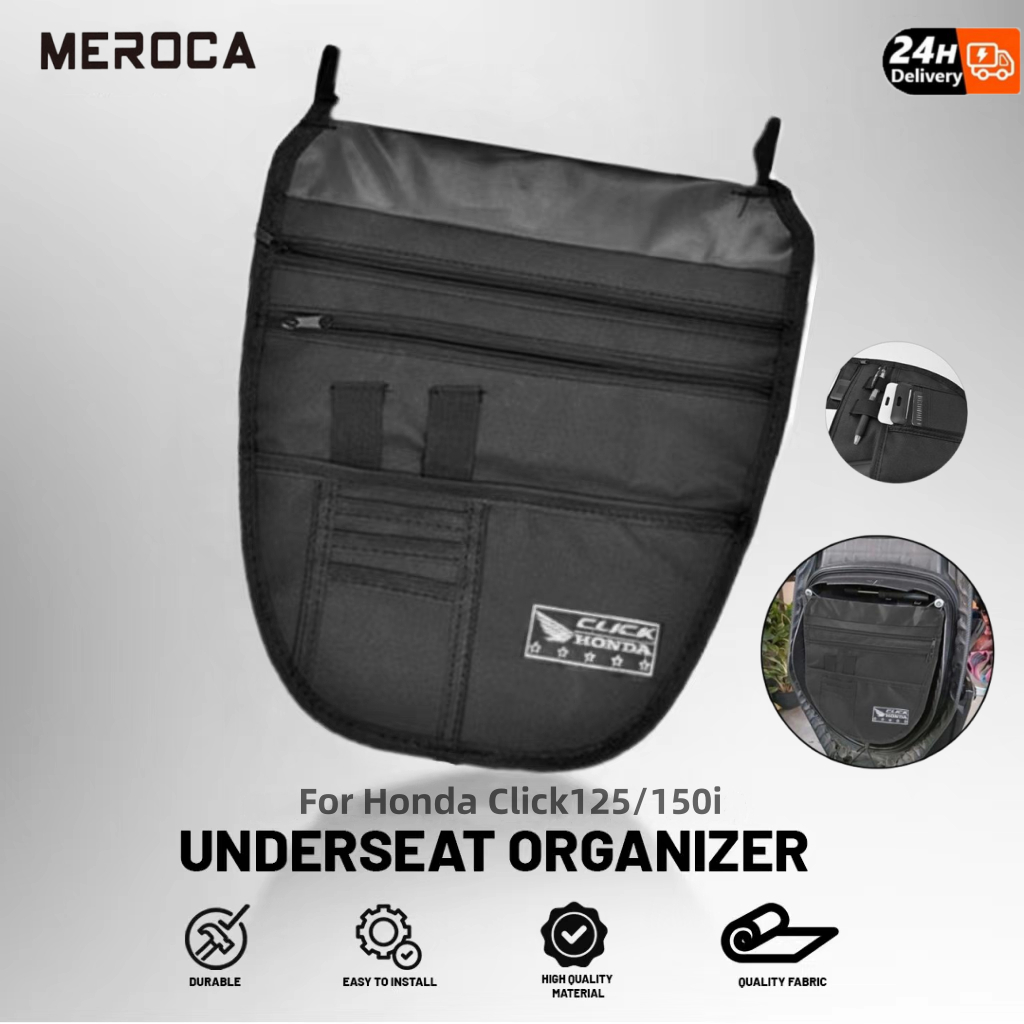 8 pockets under-seat organizer HONDA seat ORGANIZER for CLICK 125 v1/v2 ...