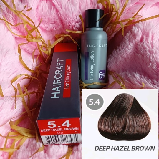 Haircraft Deep Hazel Brown 5.4 formula is designed for optimal ...