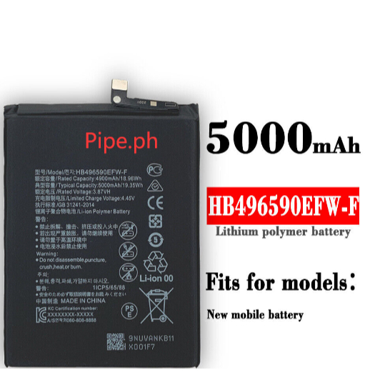 Replacement Battery HB496590EFW-F For HONOR X7 Y61 Mobile Phone ...