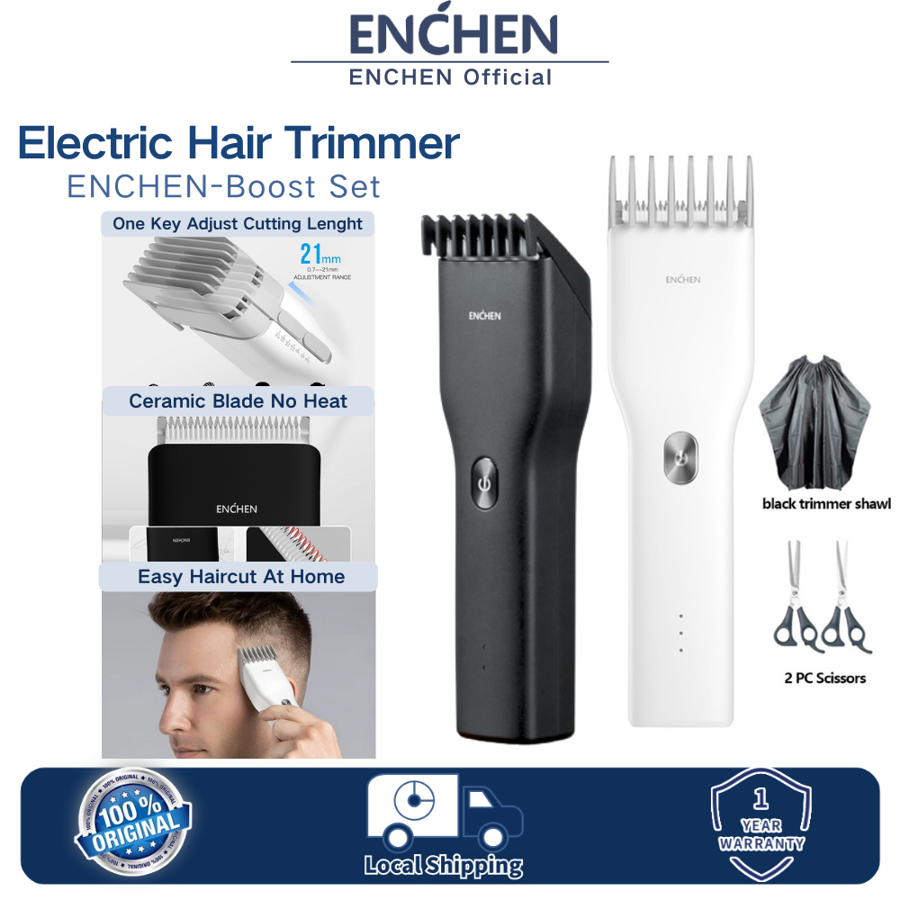 ENCHEN Hair Trimmer Boost Electric Hair Clipper Cordless Professional ...