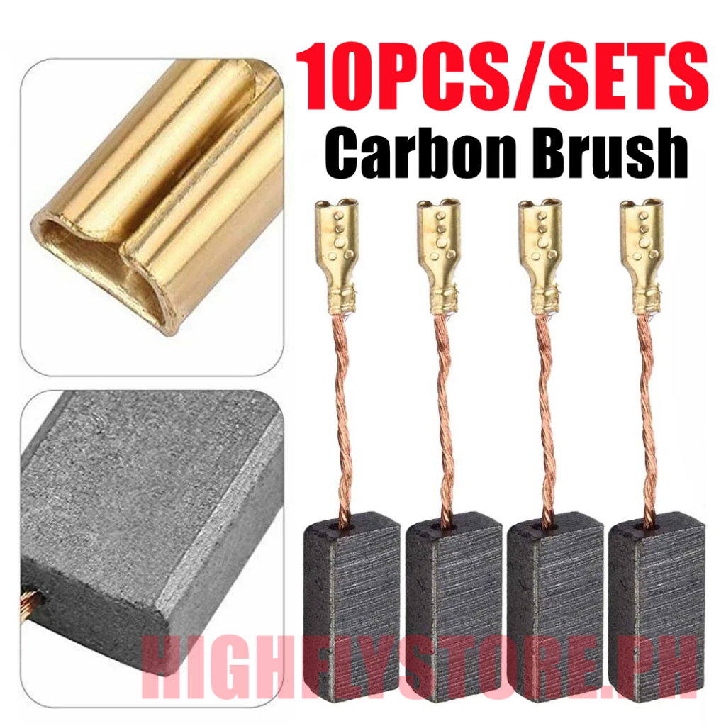 10Pcs Grinder Carbon Brush for Motor Angle Grinder 15mm X 8mm X 5mm ...