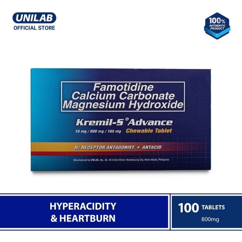 Kremil-S Advance Chewable Tablet 4's | Shopee Philippines