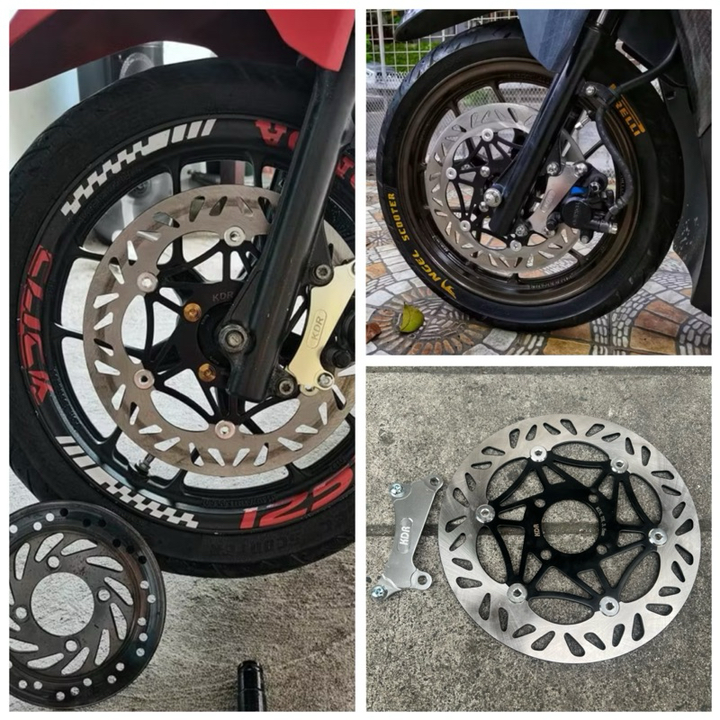 big disc brake 260mm click i 125,beat fi beat carb genio scoopy bracket ...