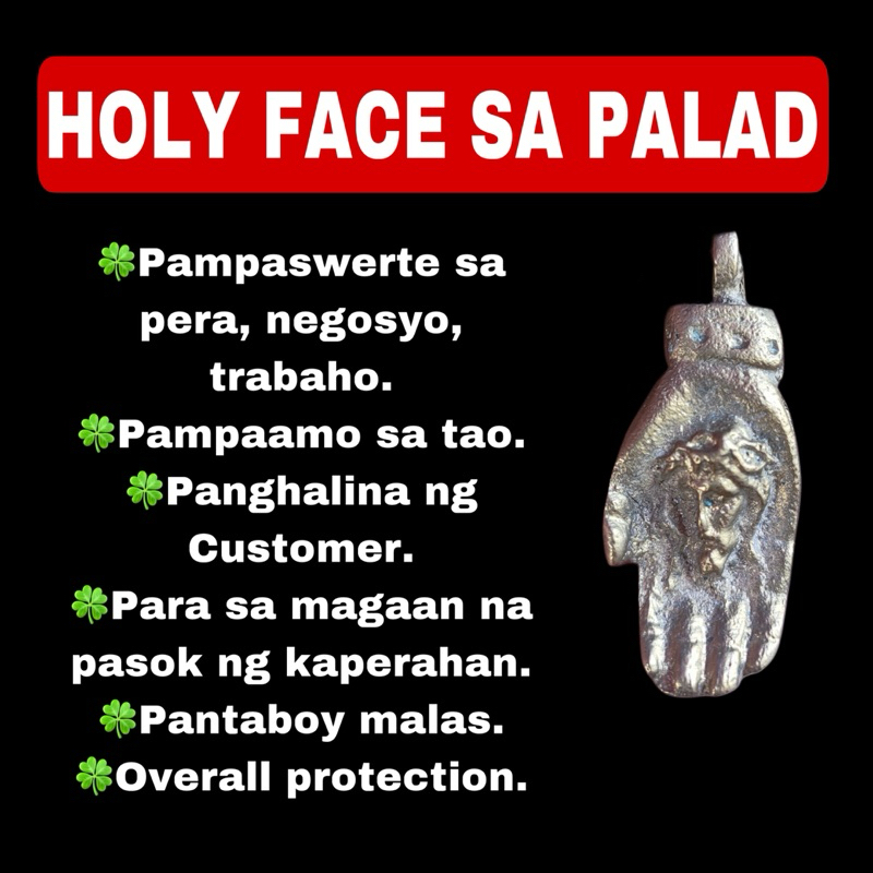 Holy Face sa Palad Pendant gawa sa Tanso | Shopee Philippines